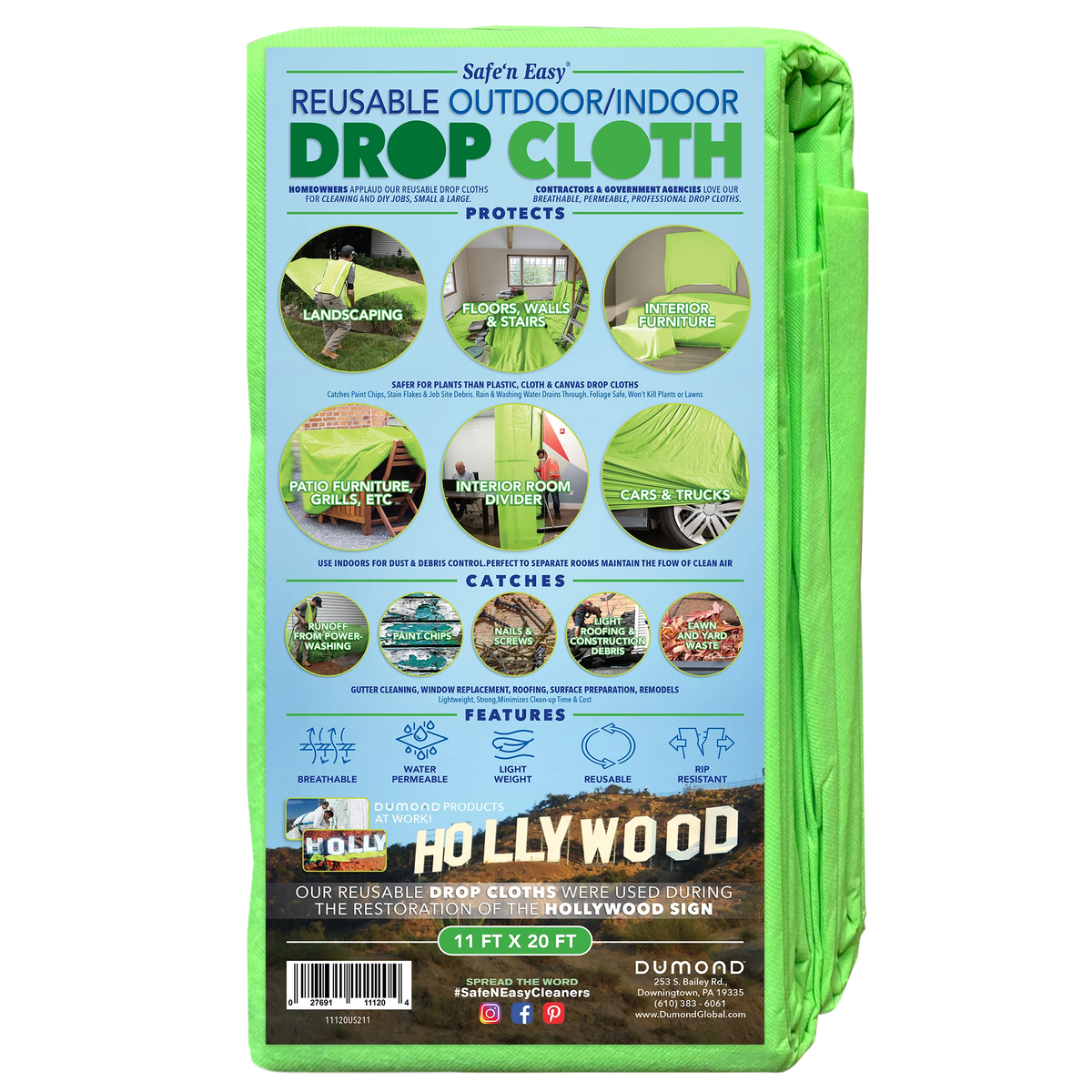 Safe ‘n Easy® Reusable Outdoor/Indoor Drop Cloth — Atlas Preservation