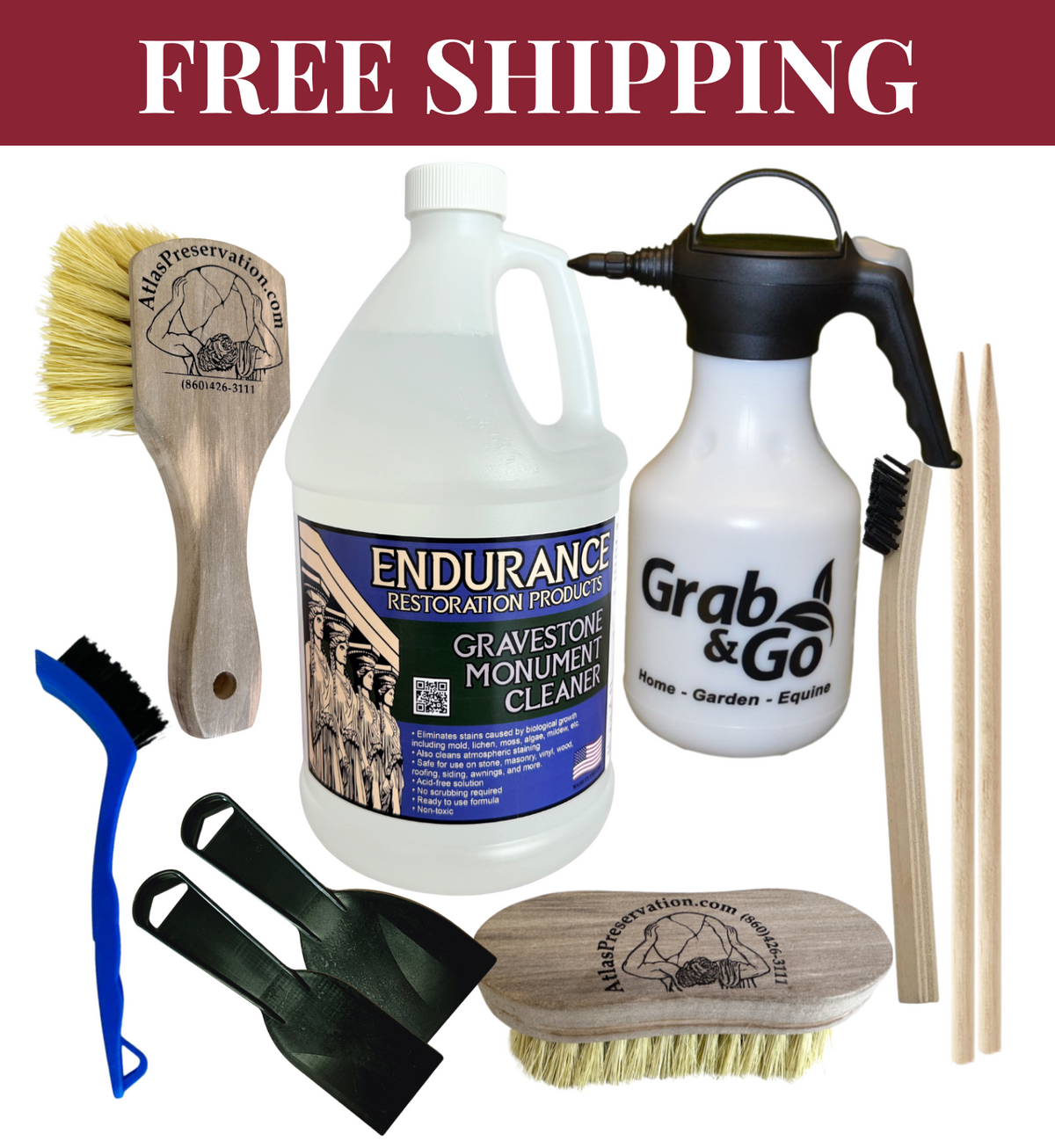 Gravestone & Monument Cleaning - Essential Set (BACKORDER) — Atlas ...