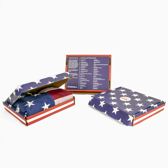 US Flag Gift Box Kit - 3 x 5 Nylon Flag w/Box — Atlas Preservation