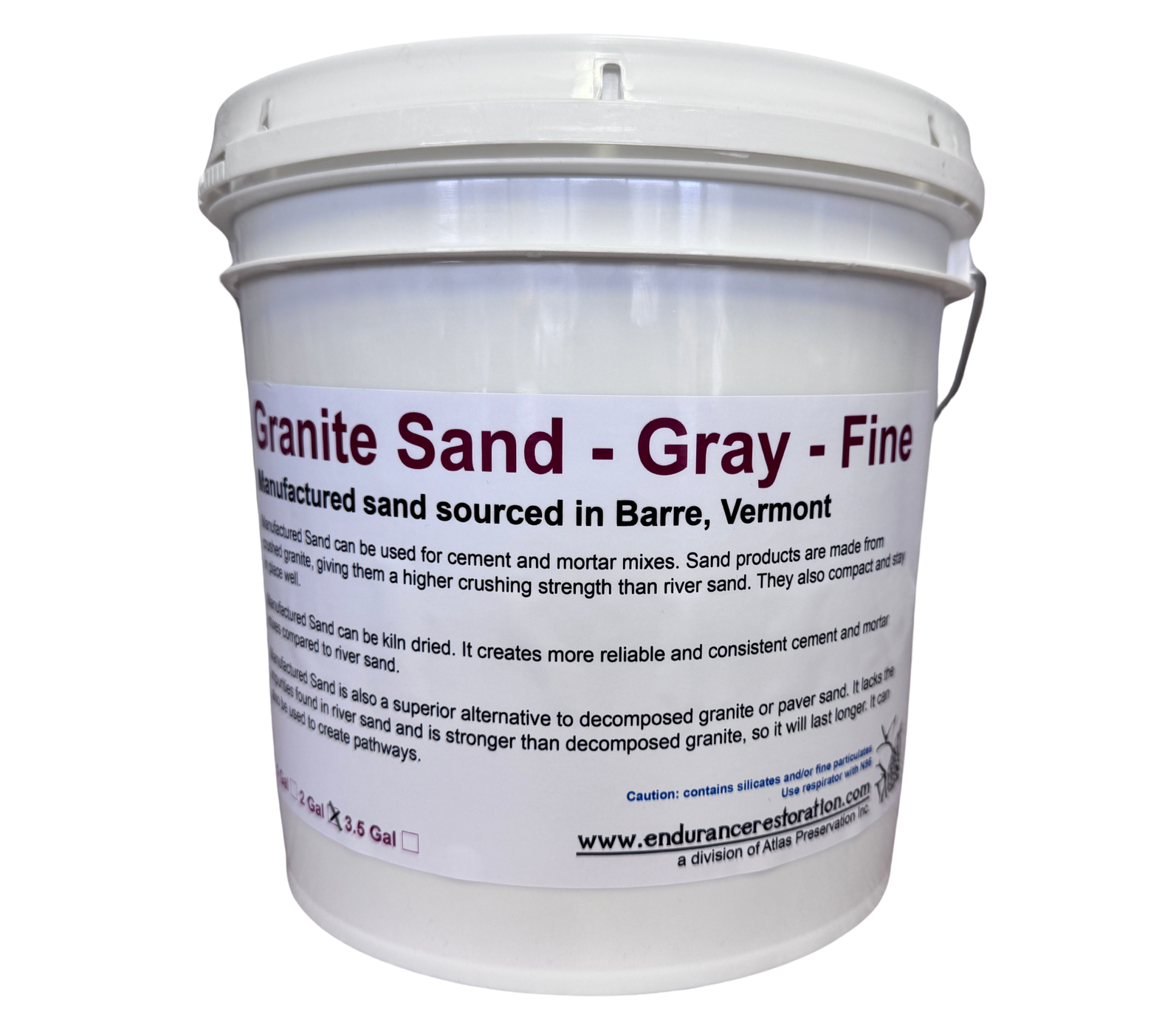 Granite Sand - Gray - Fine — Atlas Preservation