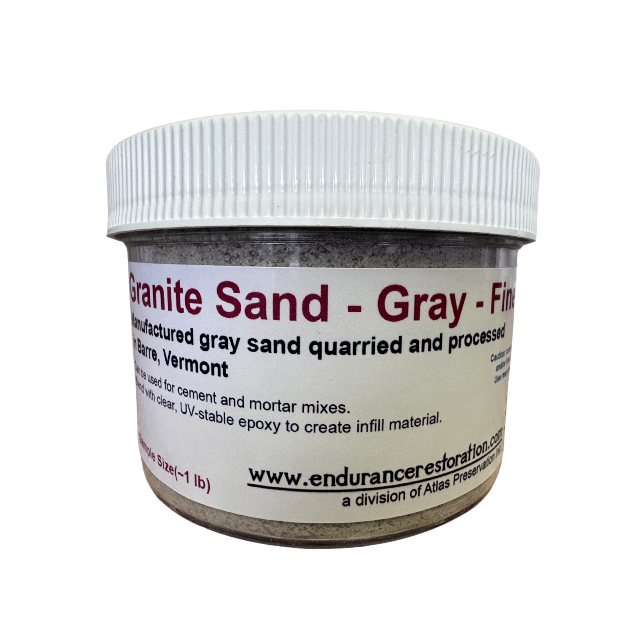 Granite Sand - Gray - Fine — Atlas Preservation