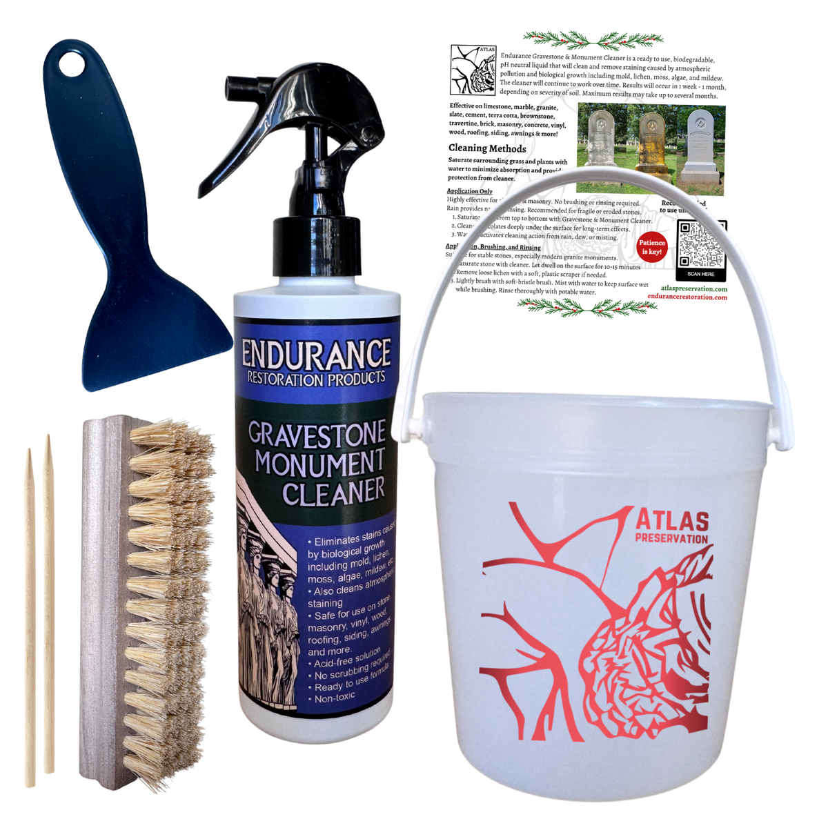 MINI Gravestone & Monument Cleaning Set — Atlas Preservation