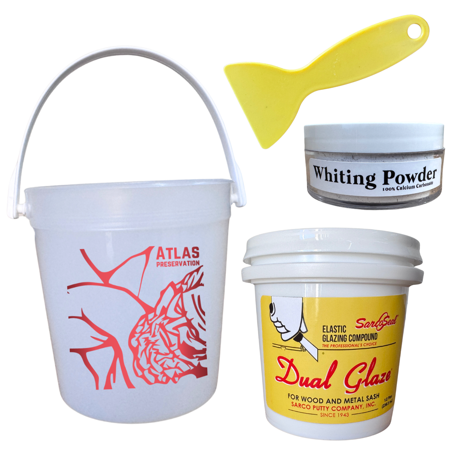Sarco Window Glazing Putty — Atlas Preservation