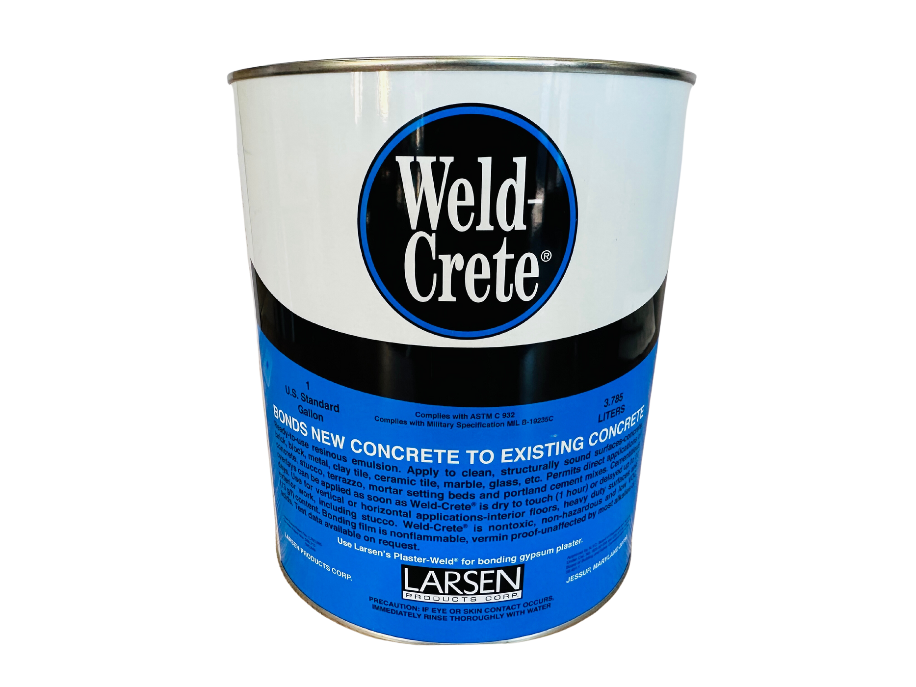 Weld-Crete - Bonds new concrete, stucco, tile setting beds and terrazz ...