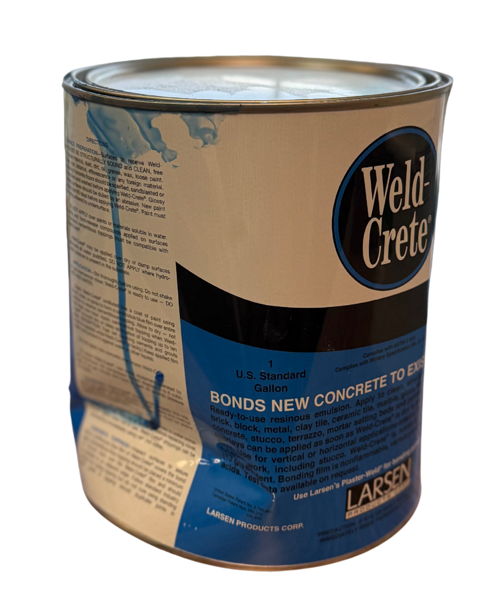 DENTED / LEAKING - Weld-Crete - Gallon - Bonds new concrete, stucco, t ...