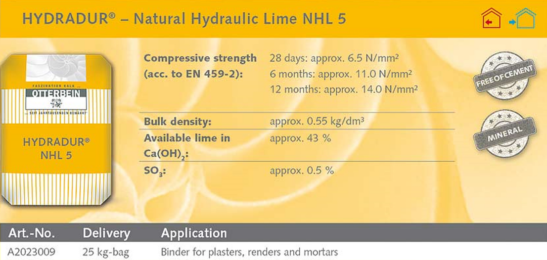 Otterbein Natural Hydraulic Limes — Atlas Preservation