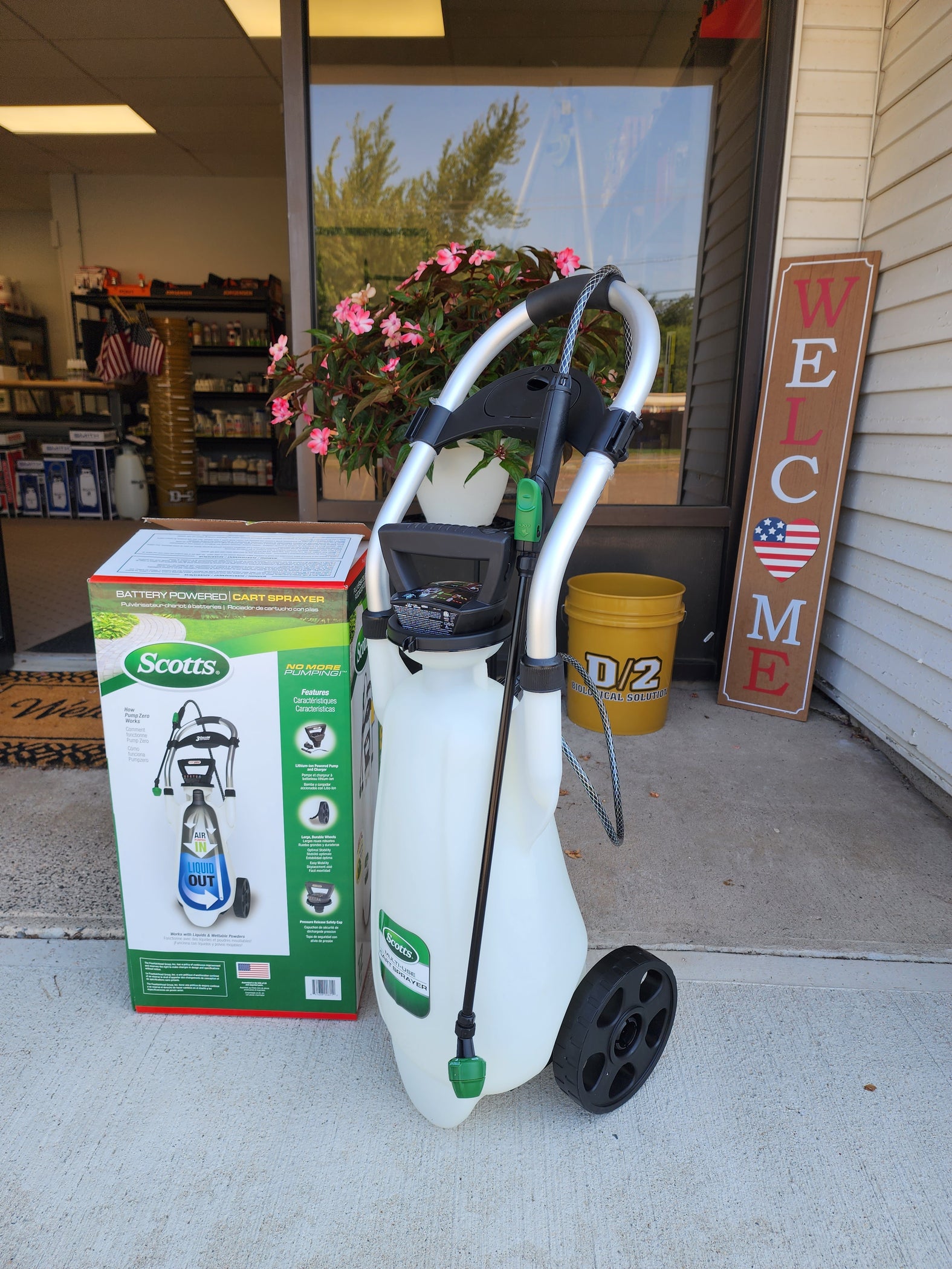 Scotts Wheel Cart Sprayer - 3 Gallon (Lithium Ion Powered) — Atlas ...