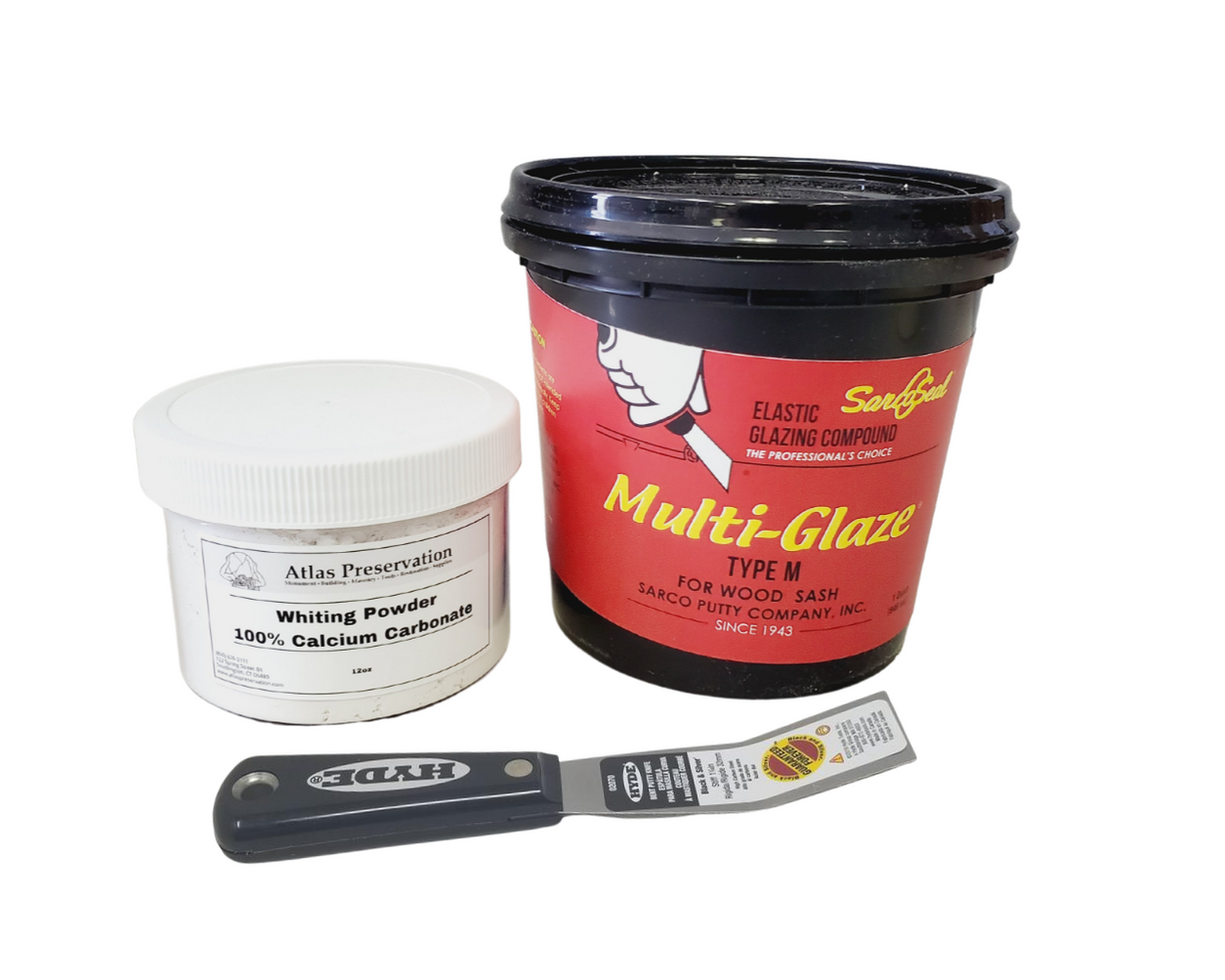 Sarco Window Glazing Putty — Atlas Preservation